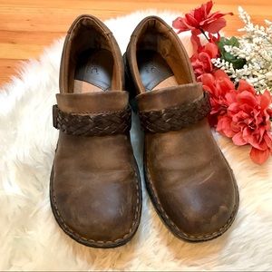 b.o.c. | Shoes | Boc Braided Detail Full Mule Clog Genuine Leather ...